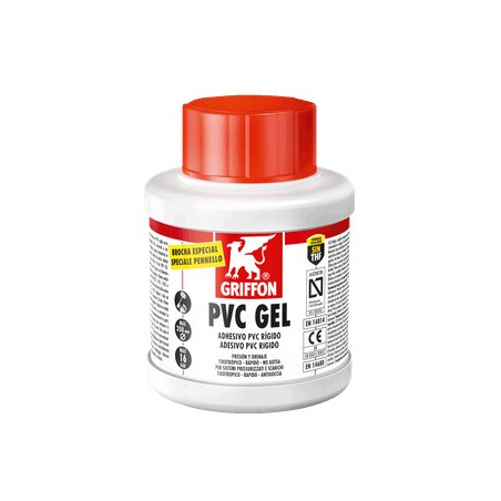 Adhesivo PVC Rígido GRIFFON PVC GEL 250 ML.