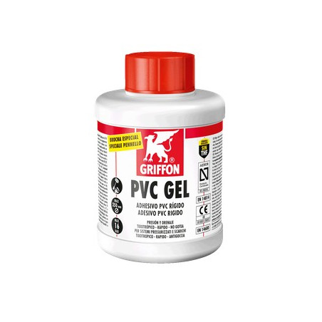 Adhesivo PVC Rígido GRIFFON PVC GEL 500 ML.
